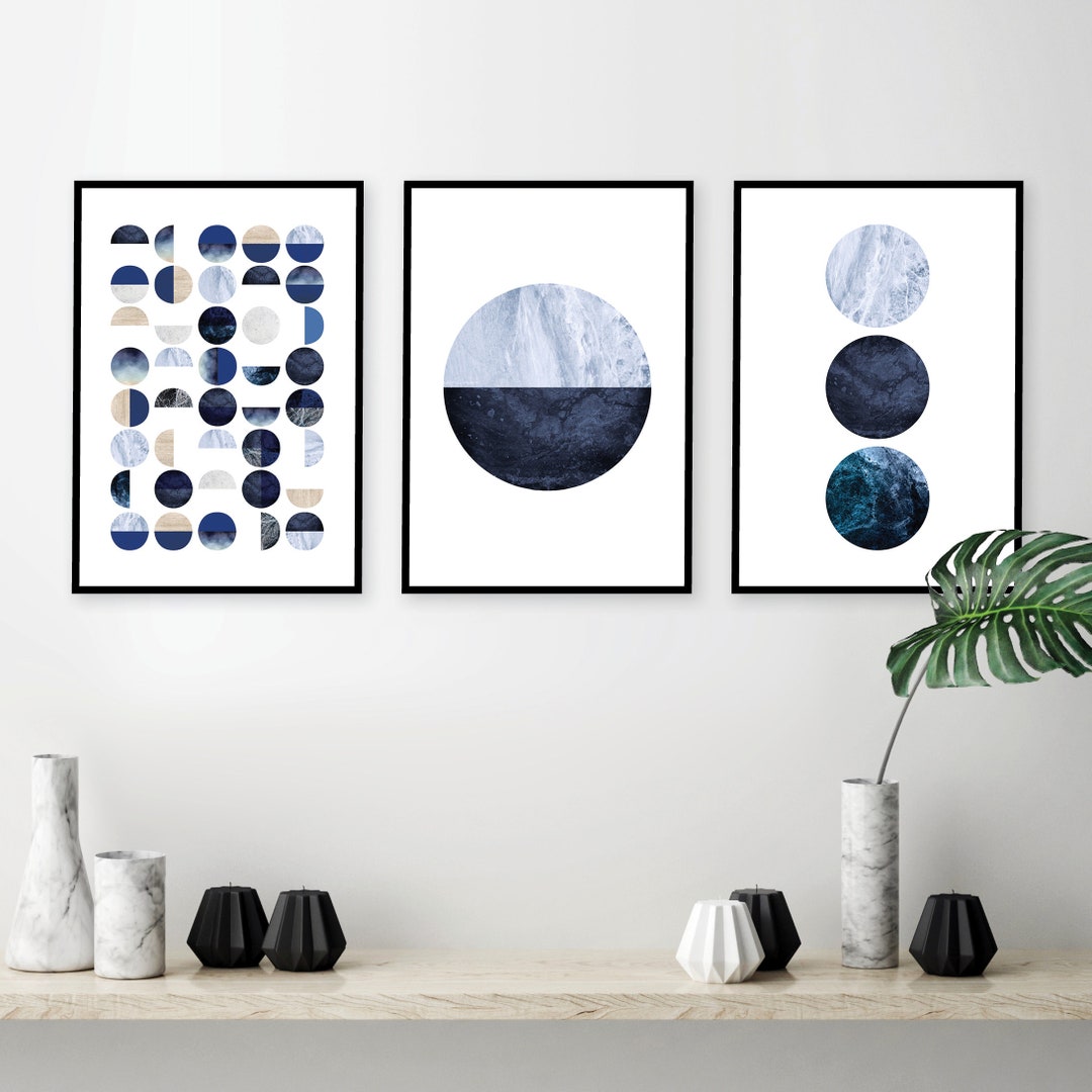 Mid Century Modern Set of 3 Downloadable Prints Printable 3 Print Set ...