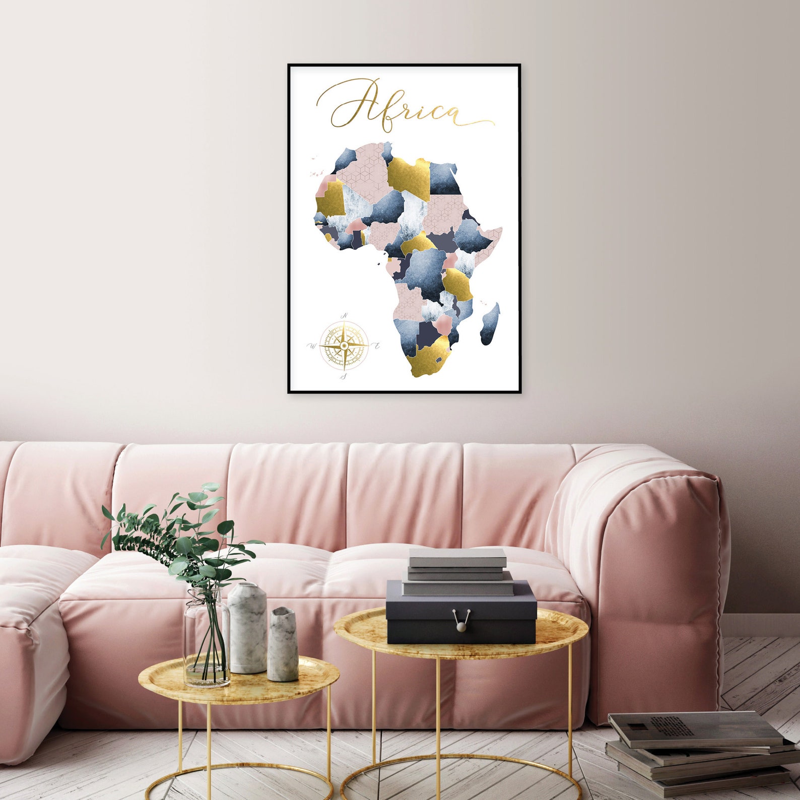 Digital Download of Africa Map Printable Wall Map Africa - Etsy