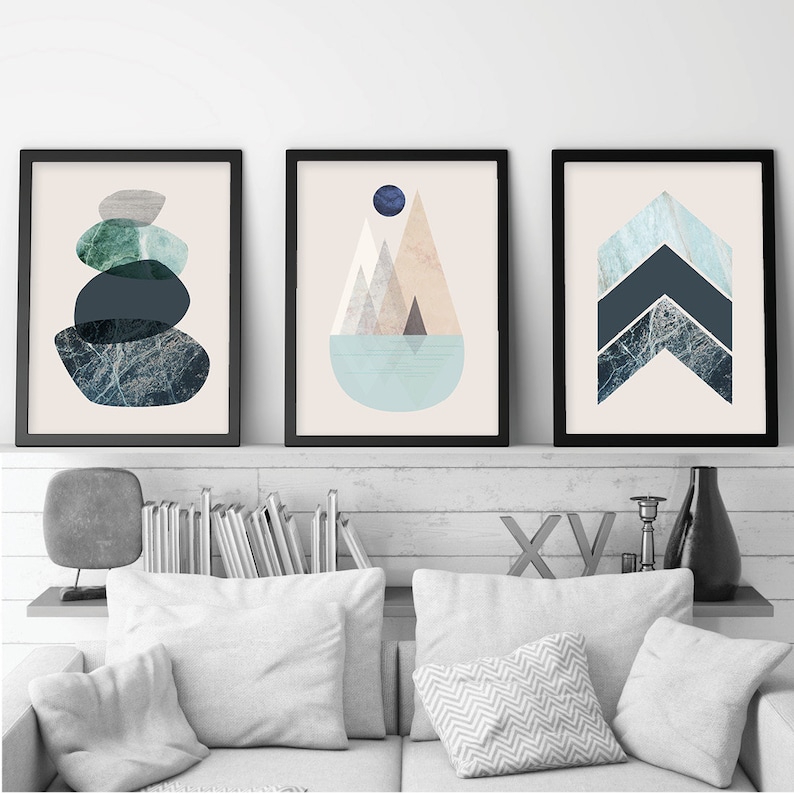 Downloadable prints minimalist poster set of 3 prints | Etsy