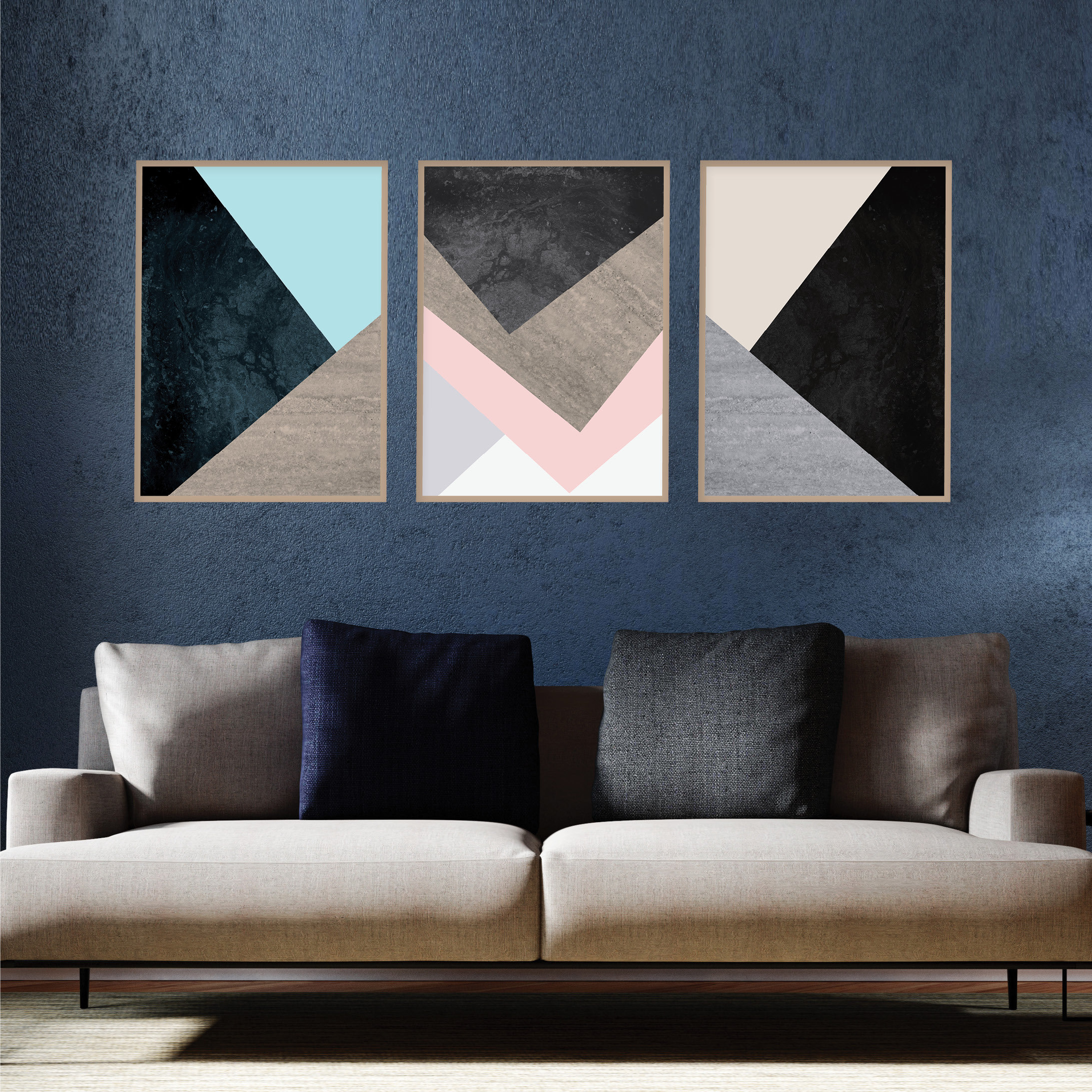 Set of 3 Prints, Scandinavian Print, Minimalist Poster, Downloadable ...