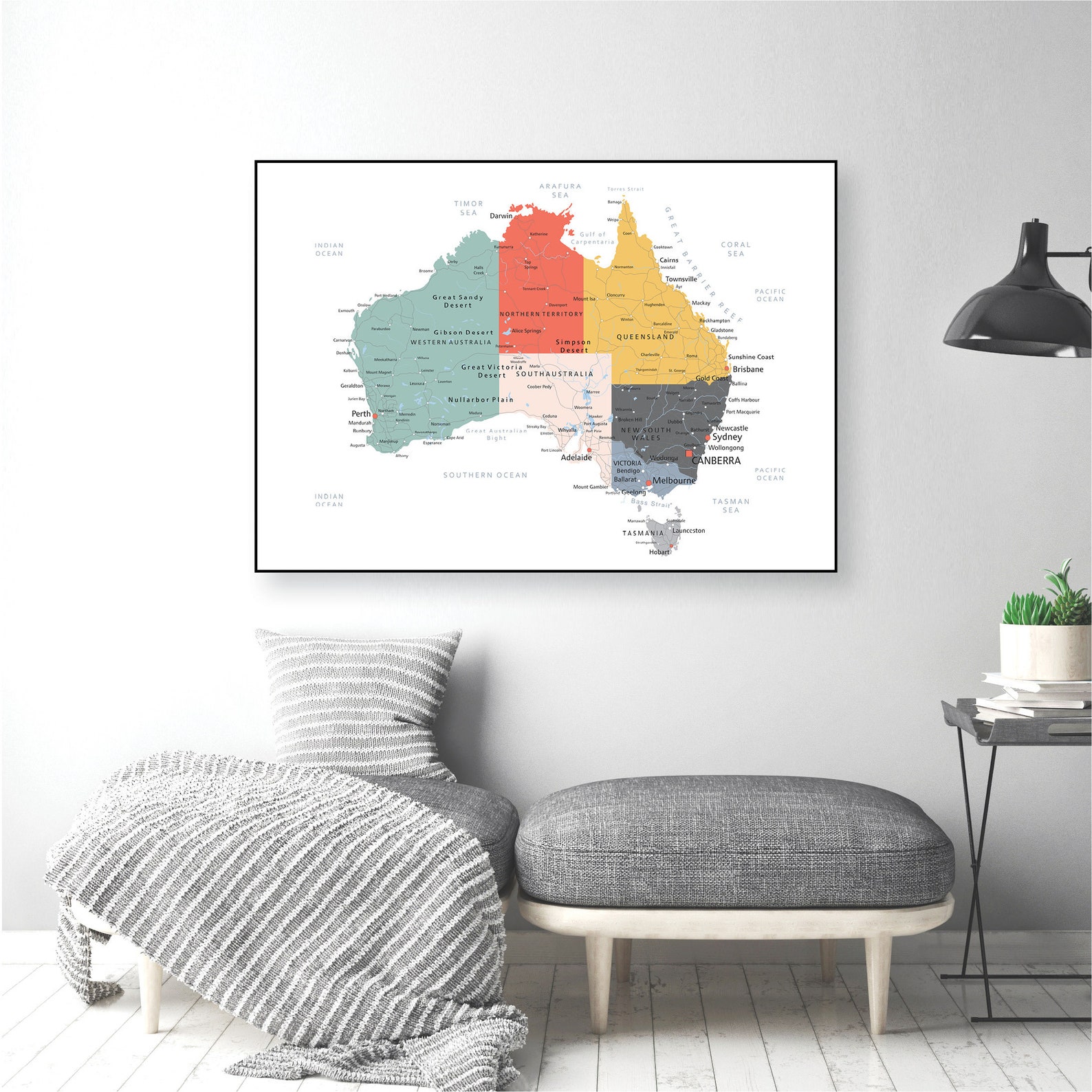 Printable Australia Map Digital Download Australian Map - Etsy Australia