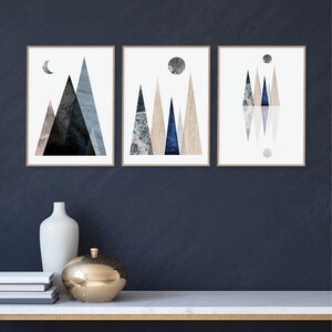 Set of 3 Downloadable Prints Instant Download of Modern Scandinavian ...