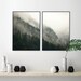 Set of 2 Downloadable Scandinavian Mountain Mist Printable Art - Etsy