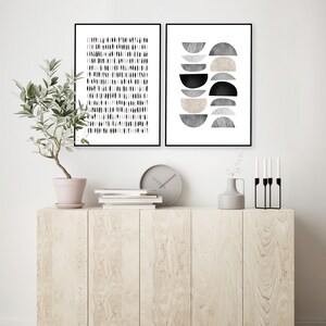 Downloadable Set of 2 Scandinavian Prints Printable Mid Century Scandi ...