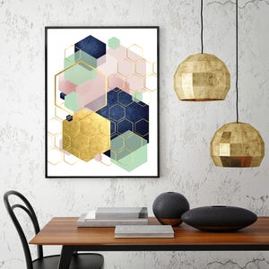 Printable Art, Trending Art, Downloadable Print, Geometric, Abstract ...