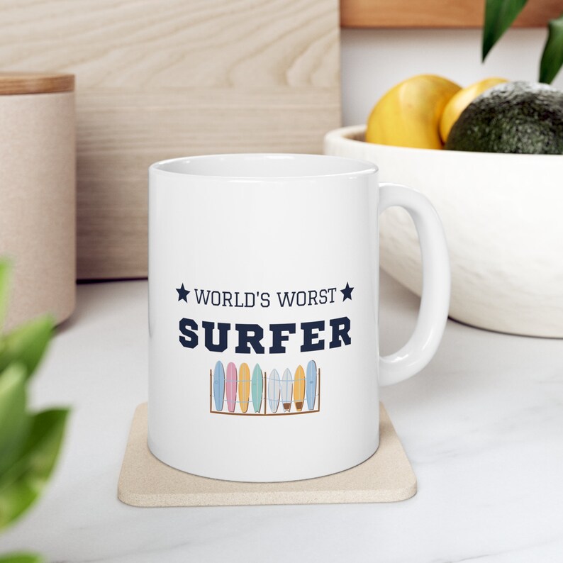 World's Worst Surfer: Embrace the Wipeouts With This Humorous Mug ...