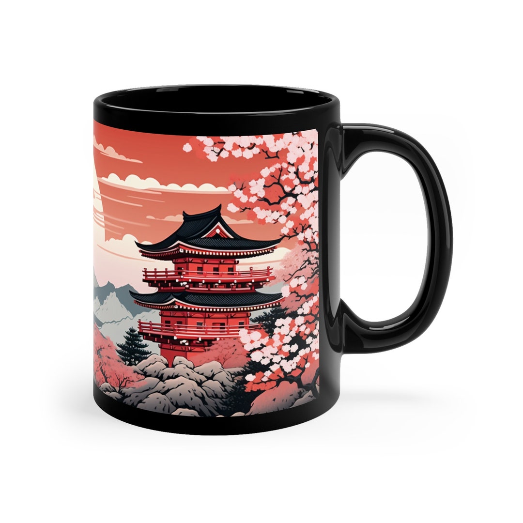 Japanese Art Coffee Mug, Ukiyo-e Style, Traditional Japanese Artwork ...
