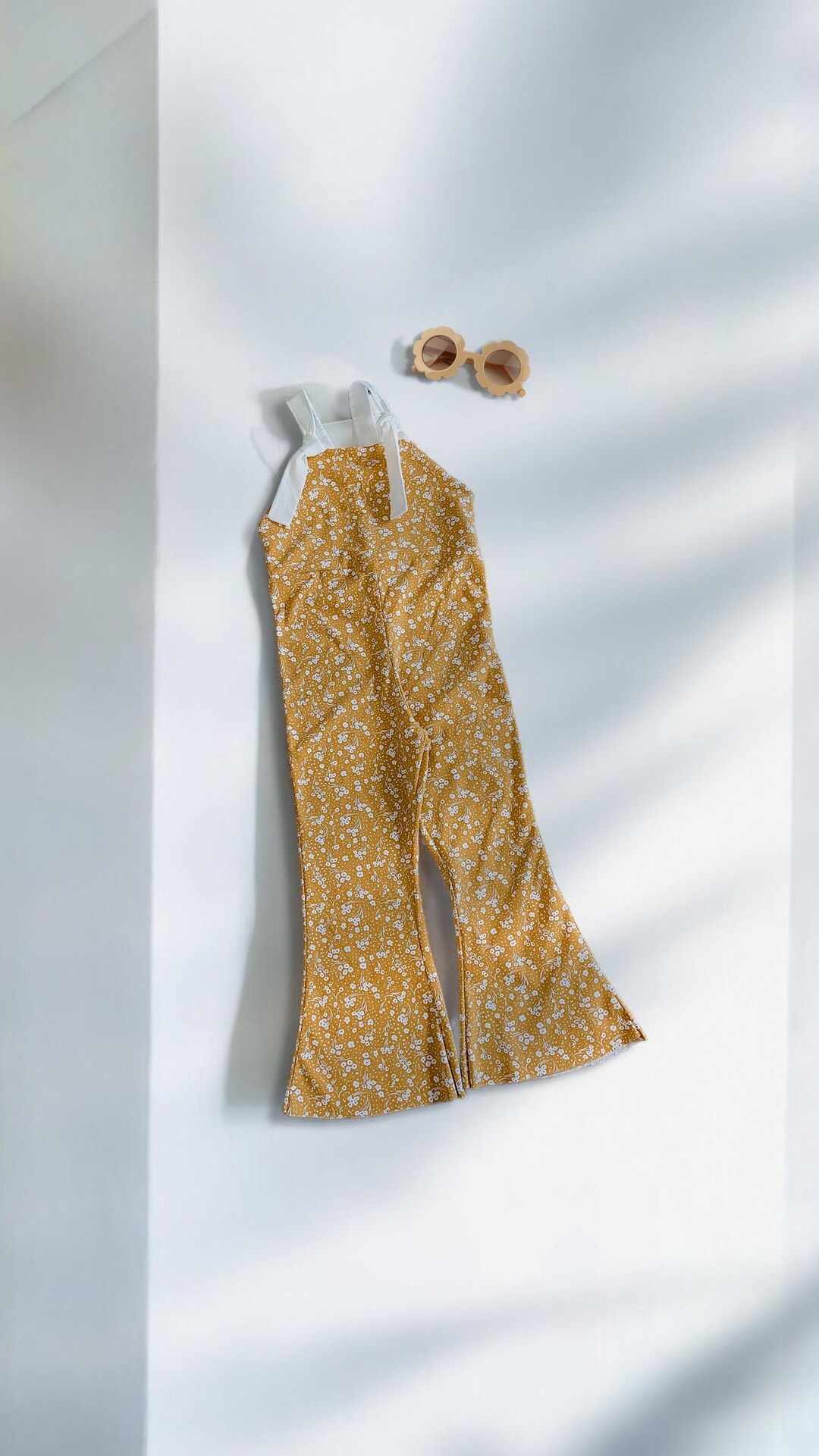 Floral Bell Bottom Romper, Bell Bottom Toddler Romper, Toddler and Baby ...