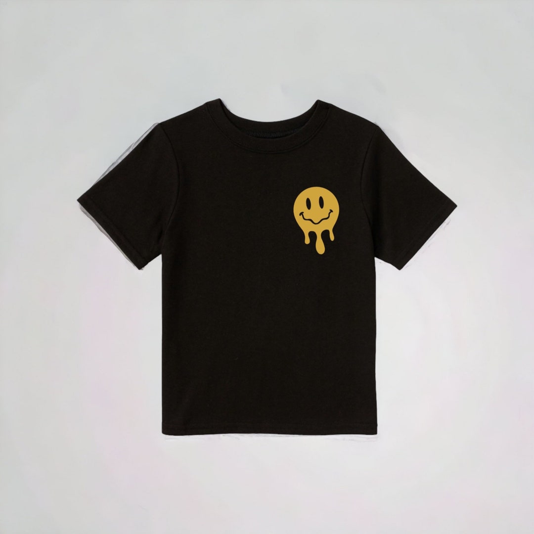 Drip Smiley Face, Smiley Face Shirt, Boys Shirt, Boys Smiley Face Shirt ...