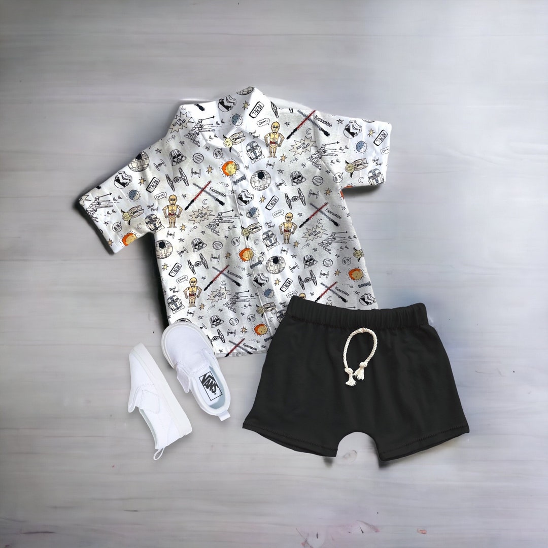 Star Wars Button up Shirt, Toddler Button up Shirt, Button Down Shirt ...