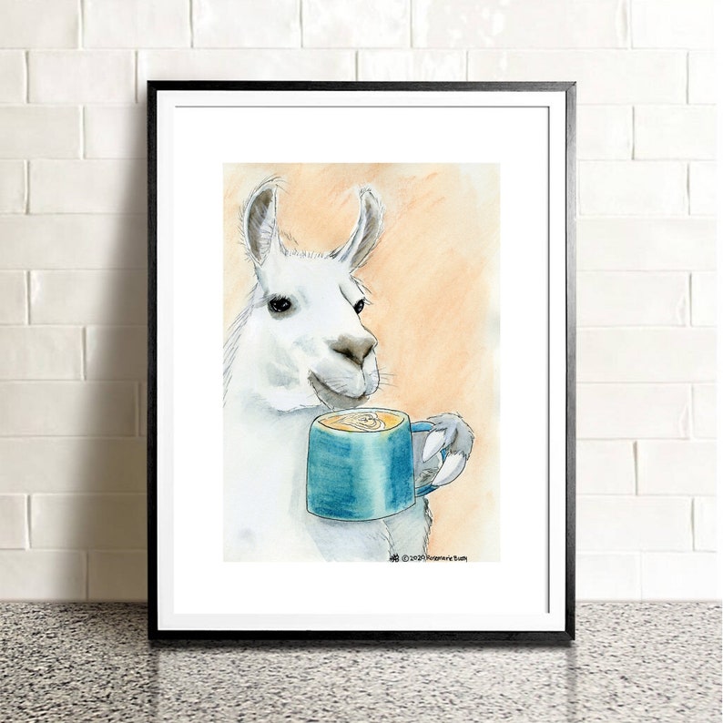 Coffee Creatures: Llama and Latte | Etsy