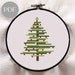 Minimalist Tree Cross Stitch Pattern - Instant PDF Download - Christmas ...