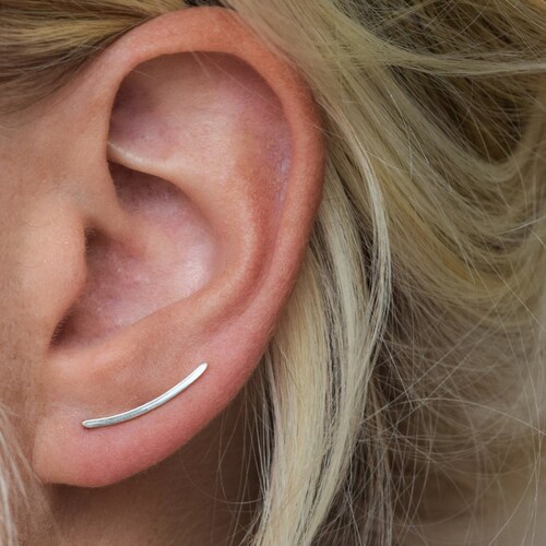 Ear Climber Ear Crawler Ear Cuff Silver Ear Climber - Etsy