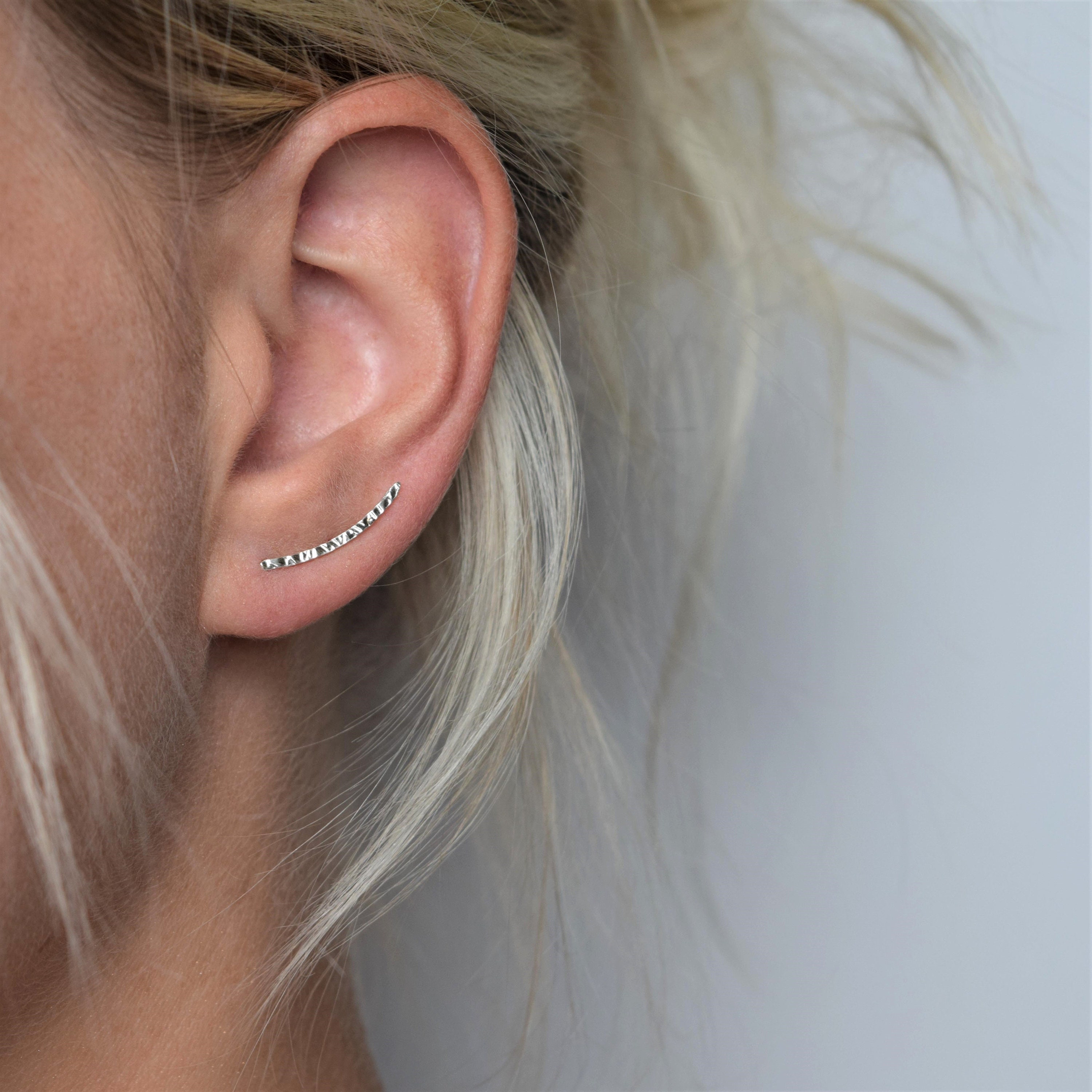 Ear Climber Ear Crawler Ear Cuff Silver Ear Climber - Etsy
