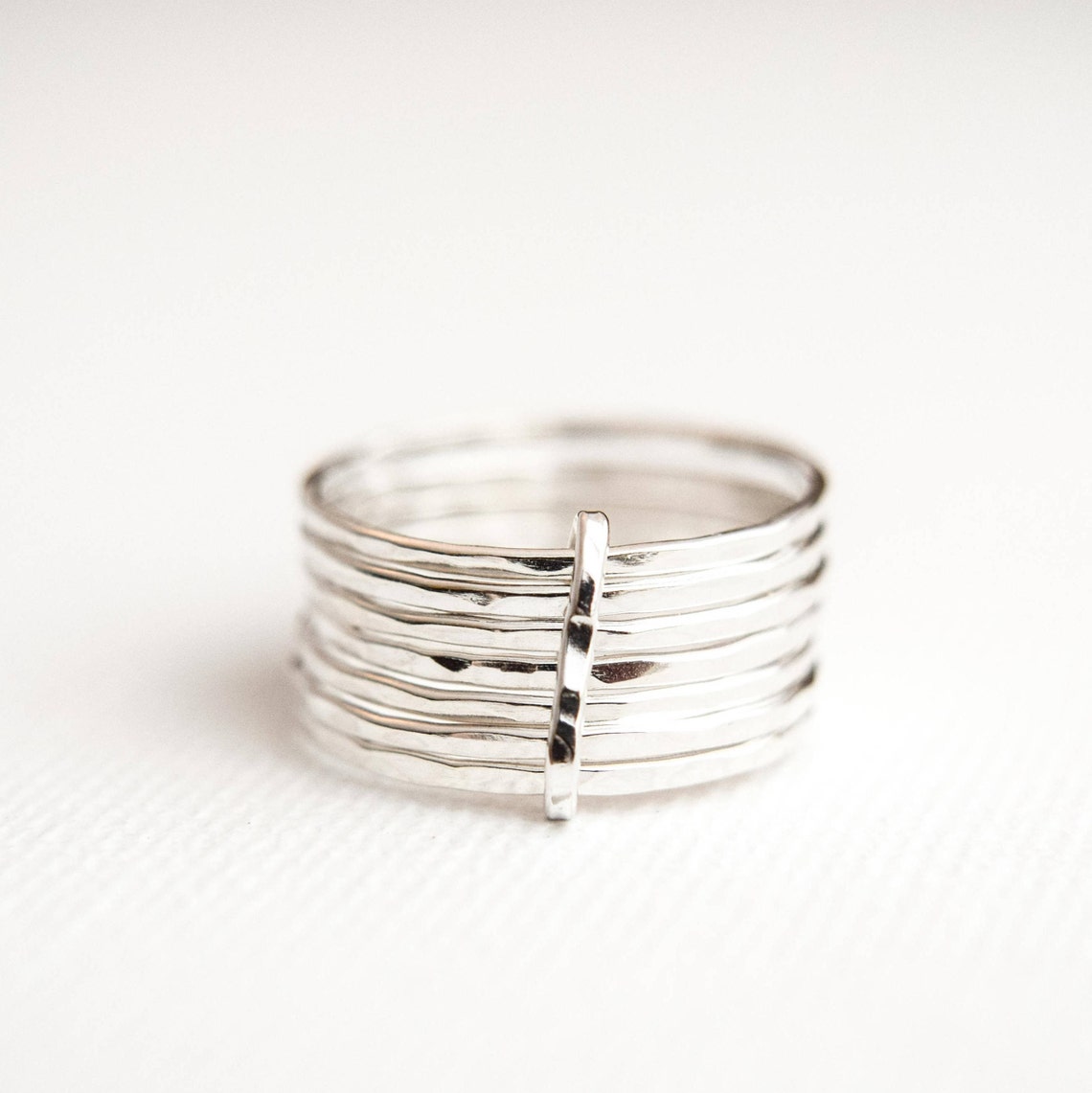 Stacking Rings Skinny Stacking Rings Silver Stacking Ring - Etsy