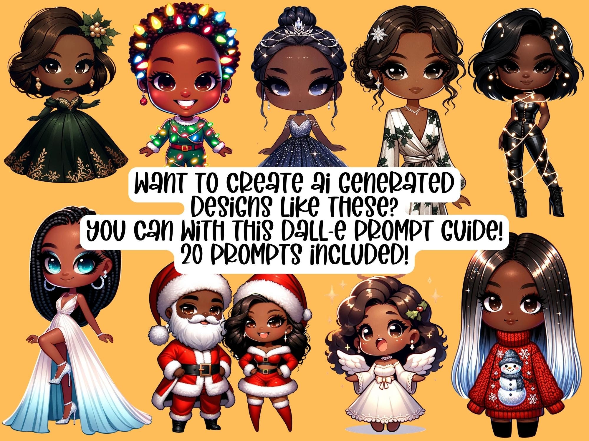 Dall-e3 & Chatgpt V4 Ai Art Prompt Guide 20 Chibi Christmas Prompts ...