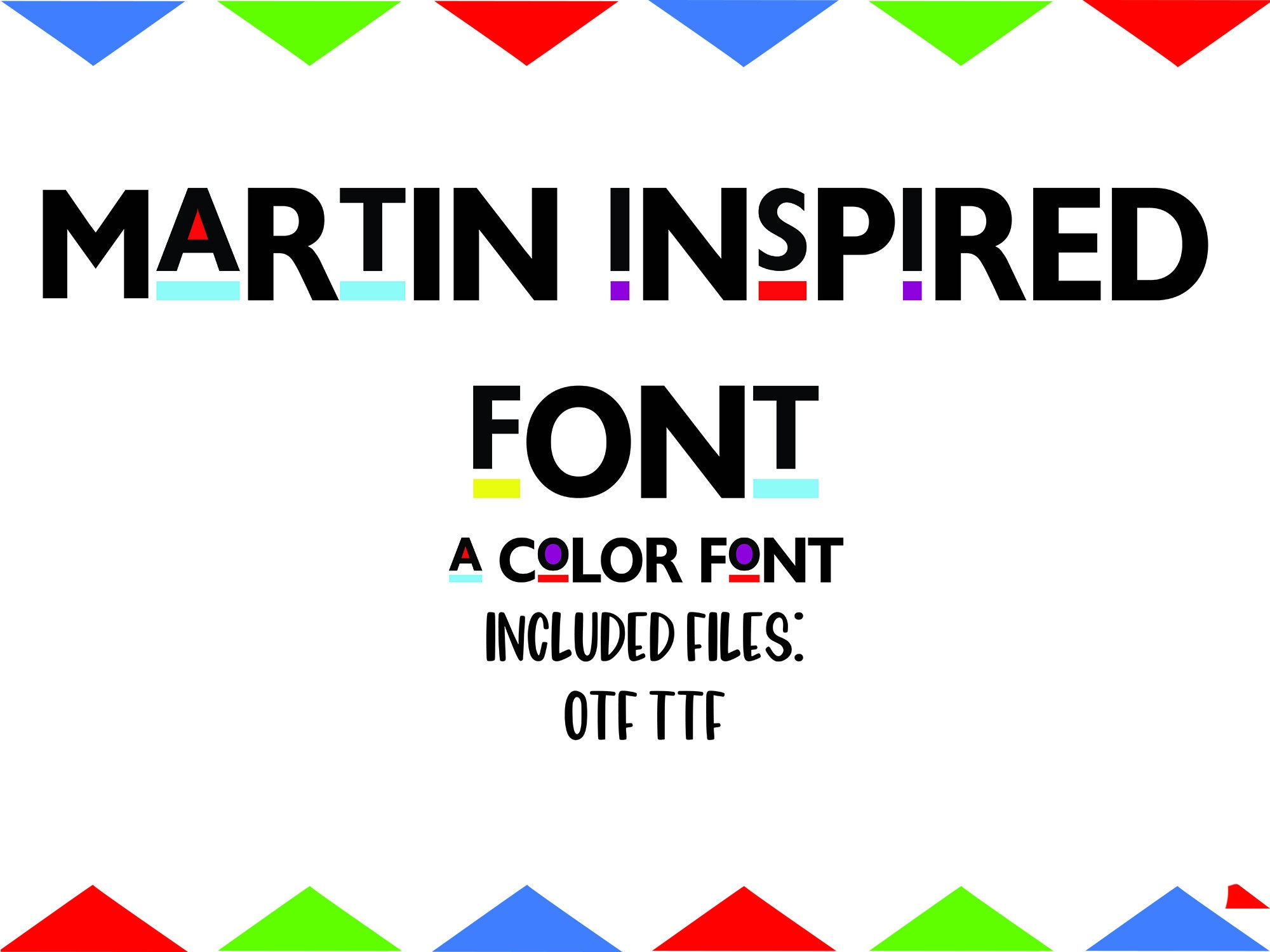 Martin Inspired Font - OTF and TTF - Etsy
