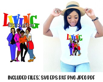 Living single font svg - Etsy Nederland