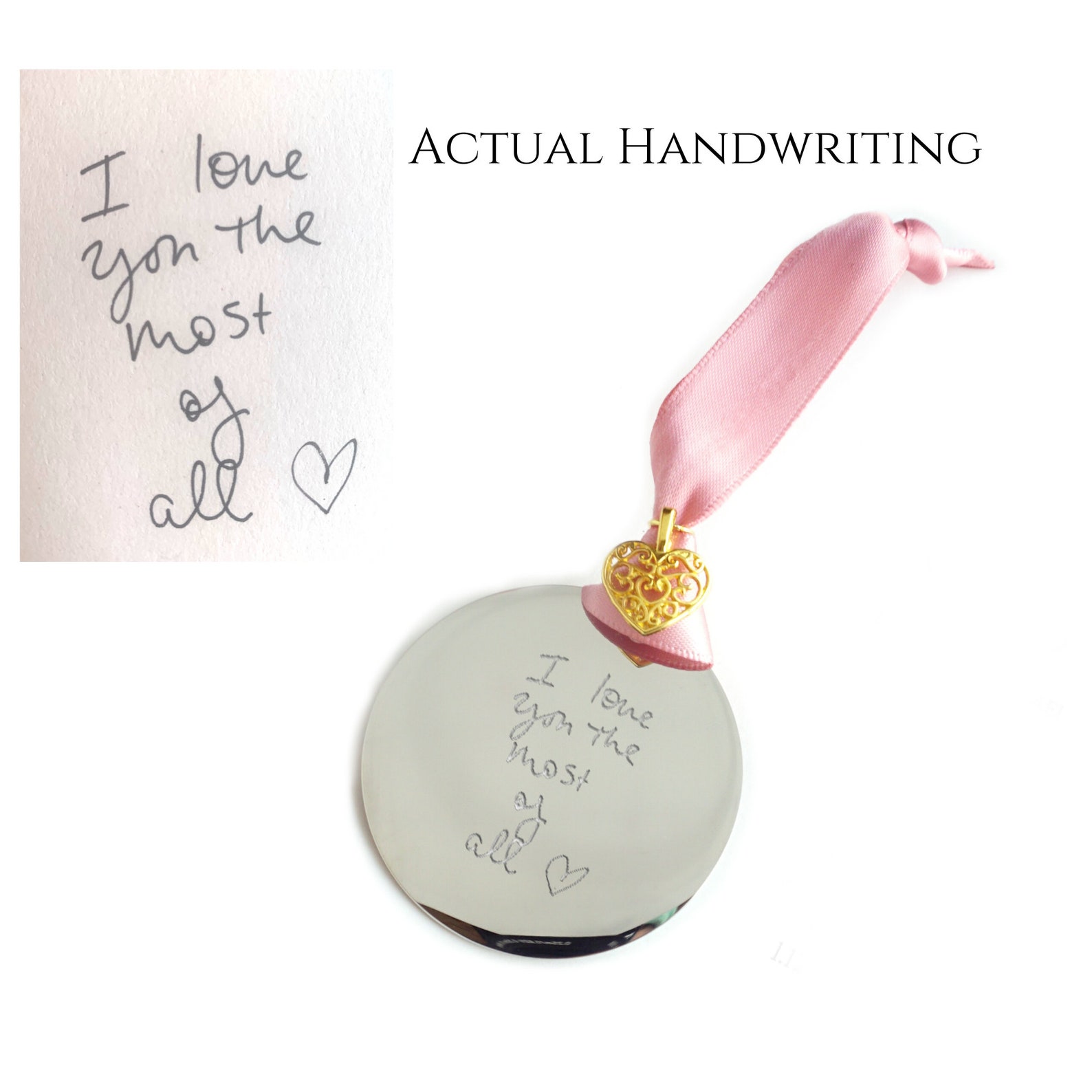 Handwriting Gifts Actual Handwriting Wall Art Love Note - Etsy