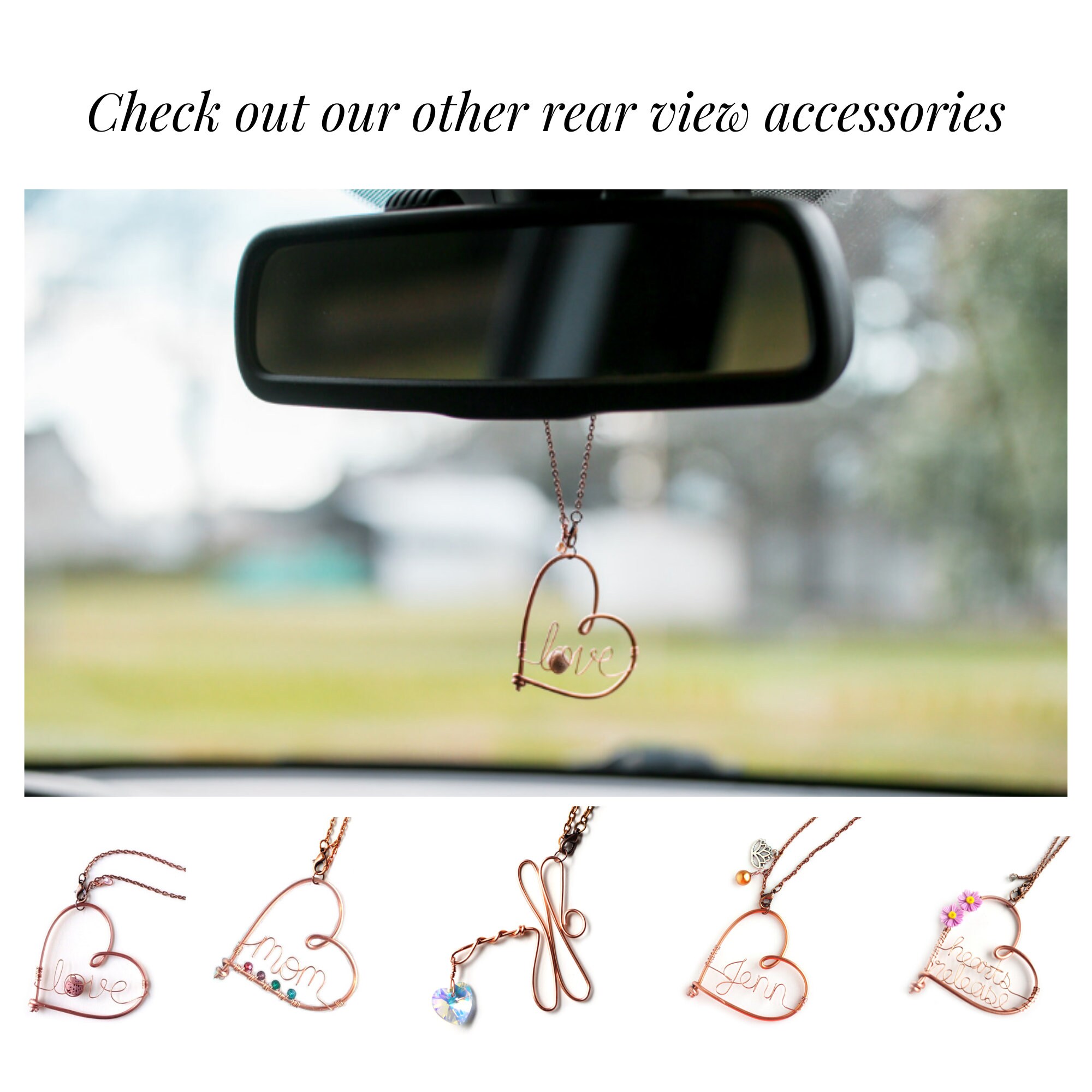 Turquoise Car Charm Copper Car Charm Lava Bead Car Essential Oil Car ...