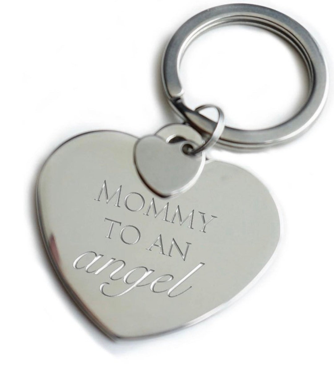Mommy to an Angel Keychain, Personalized Remembrance Keychain ...