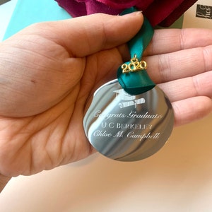 University Graduation Ornament, 2 Inch Personalized Christmas Ornament ...