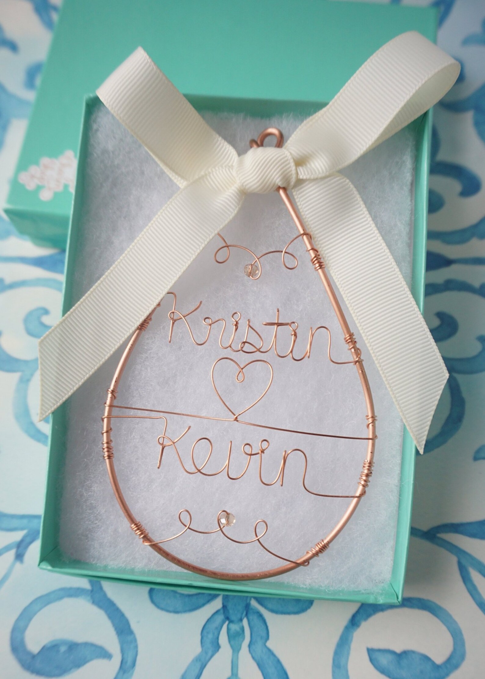 7th Anniversary Gift Personalized Christmas Ornament Keepsake - Etsy