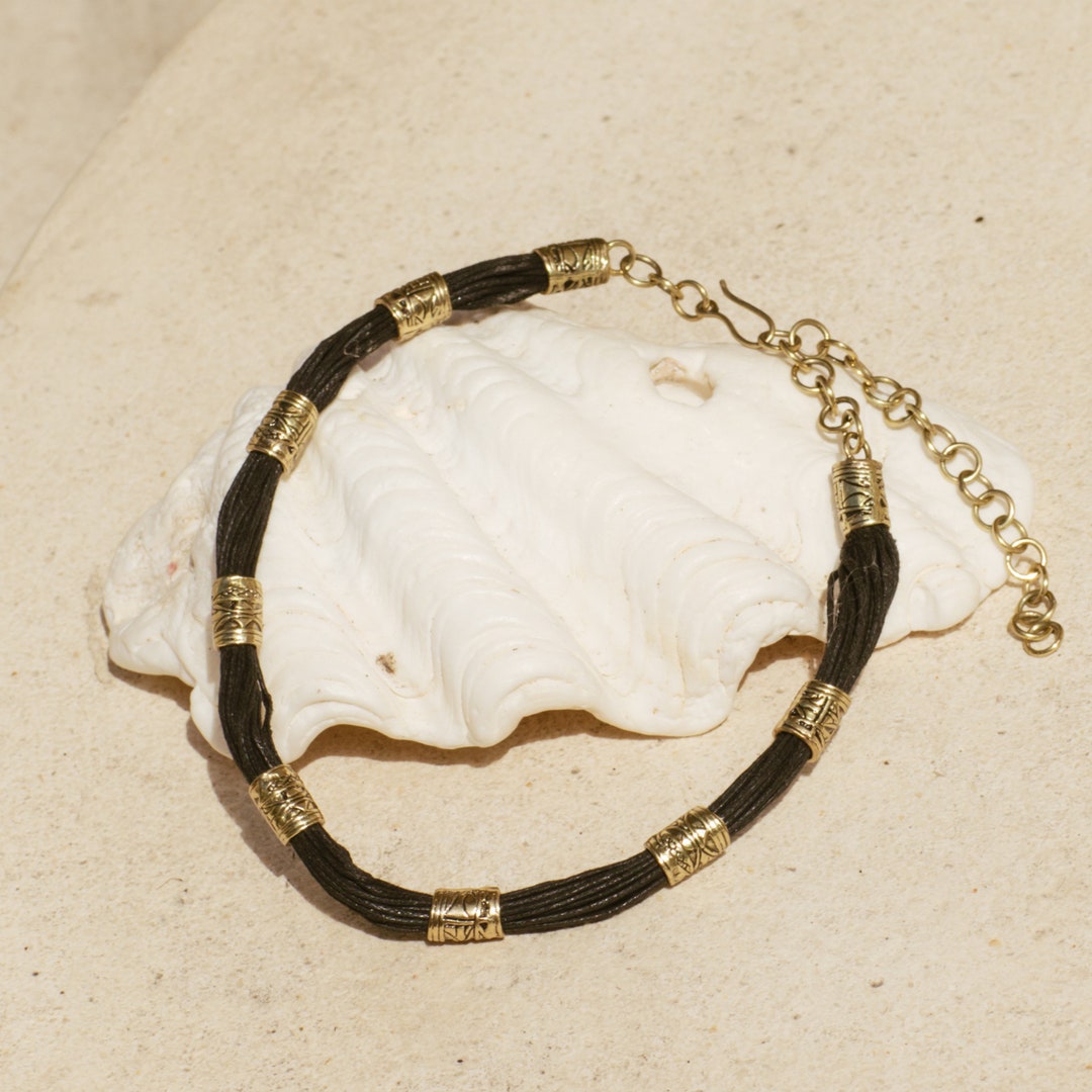 African Black and Gold Choker , THE AMARI CHOKER , Ethnic Necklace ...