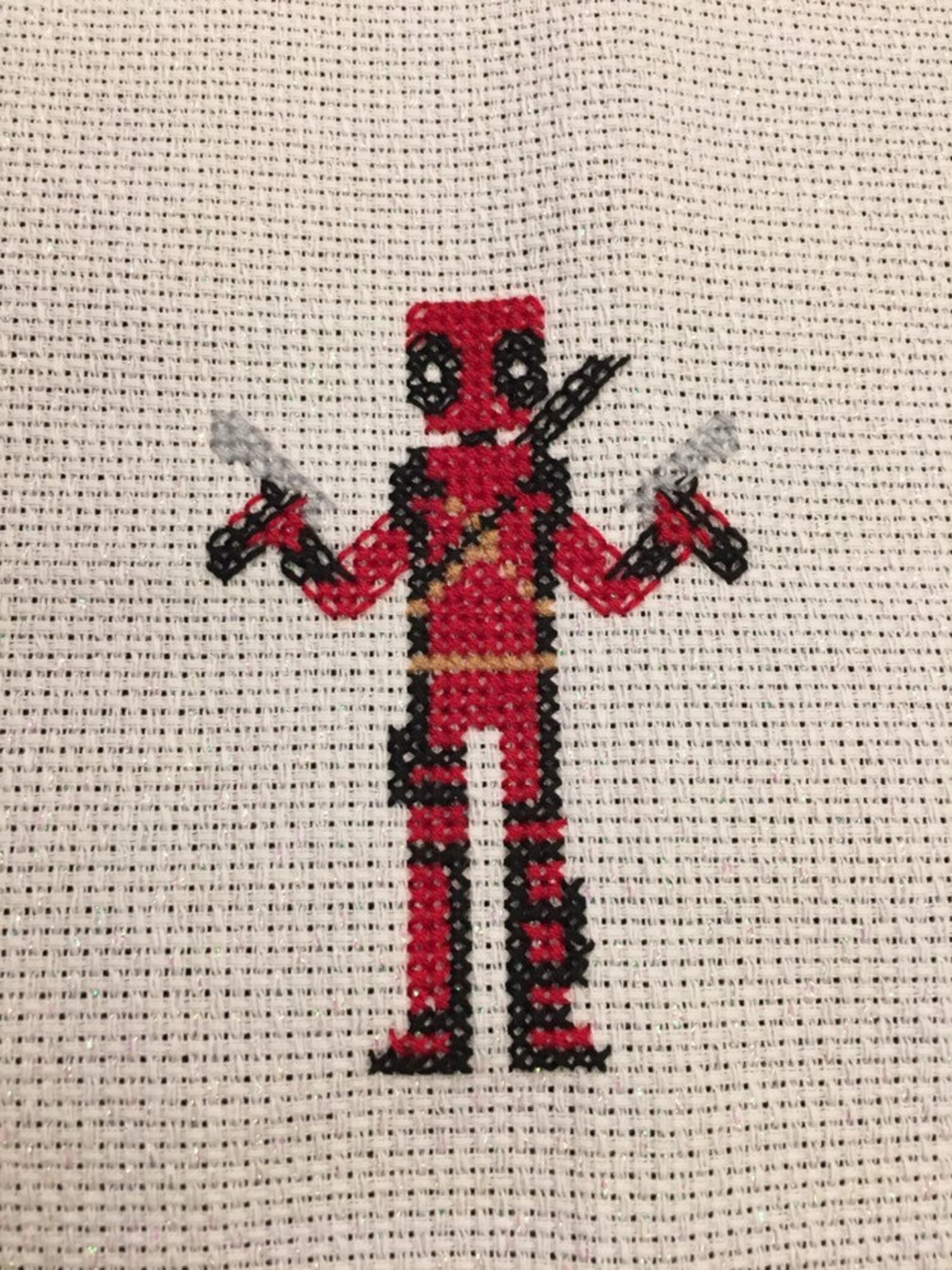 Deadpool Cross Stitch Unofficial Comic Book Sampler DIGITAL | Etsy