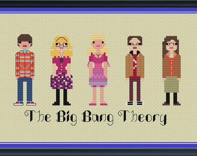 The Big Bang Theory PDF Cross Stitch Pattern - Instant Download - Etsy ...