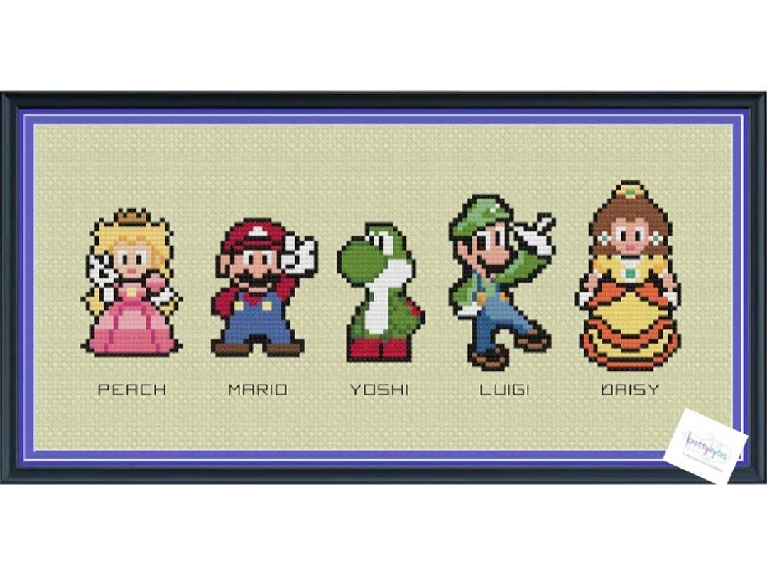 Plumbers and Princess Unofficial Cross Stitch DIGITAL PDF (pattern Only ...