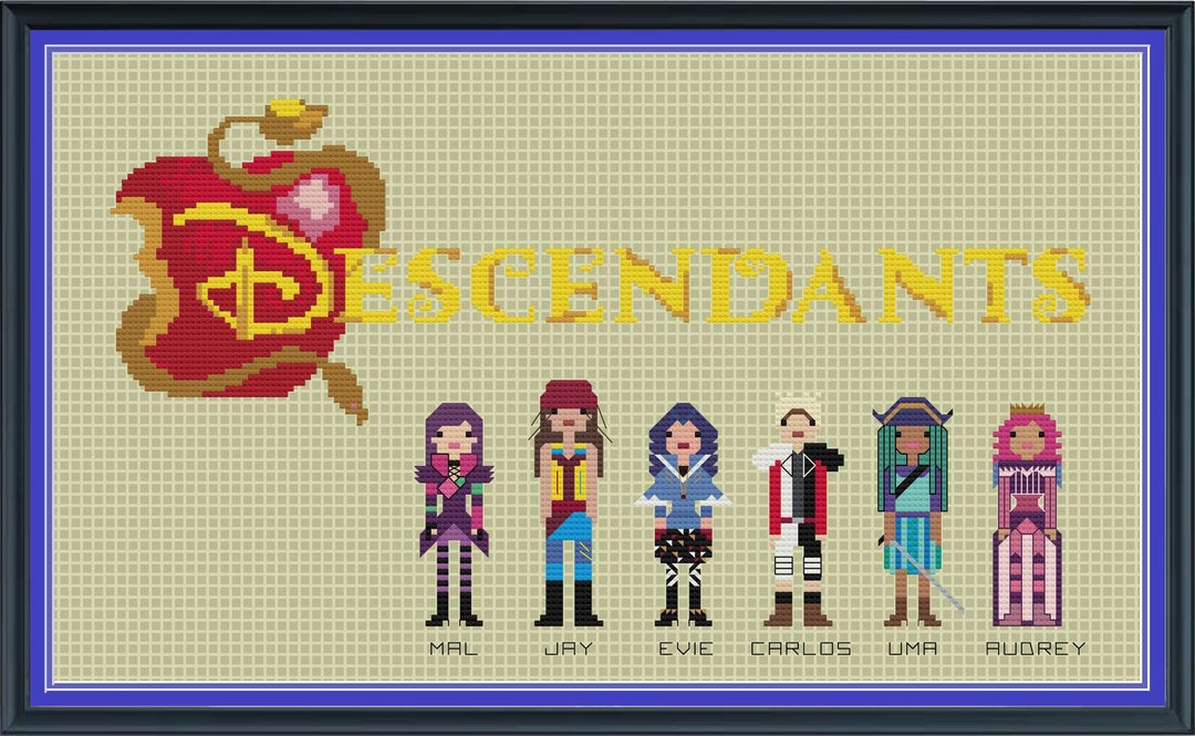 Villain Descendants Unofficial Cross Stitch DIGITAL PDF (pattern Only ...