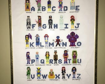 X Men Alphabet | Etsy