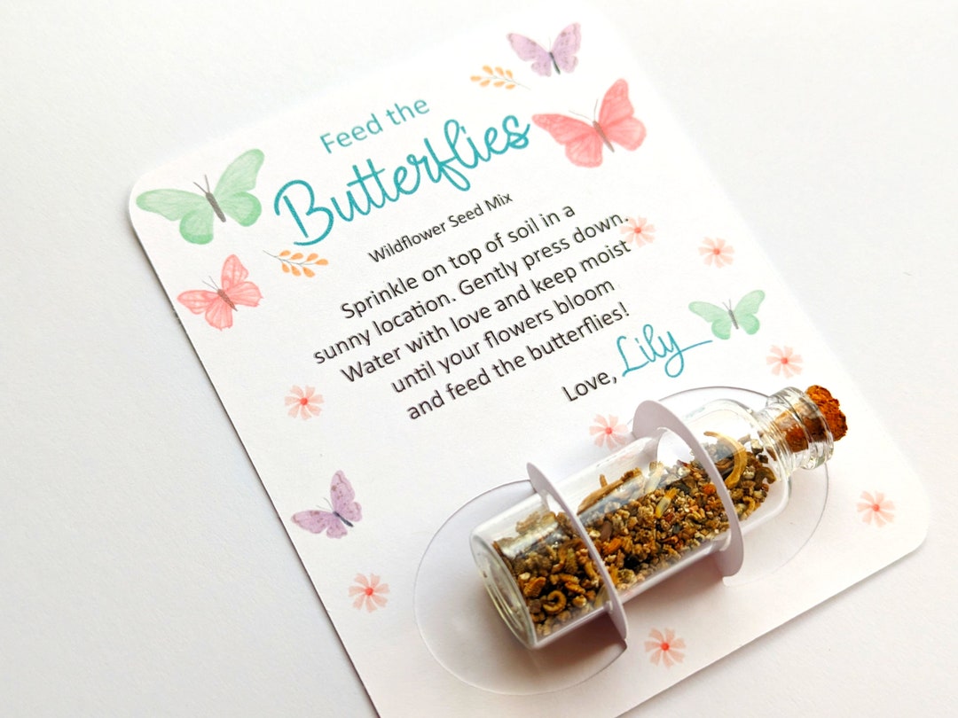 Feed the Butterflies, Garden Party Favors, Butterfly Party Favors ...