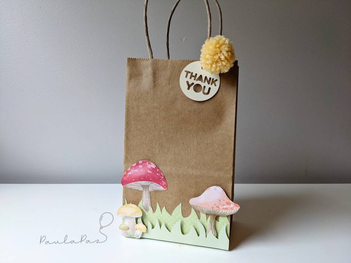 Mushrooms Party Favor Fairy Garden Favor Bag Woodland Party | Etsy