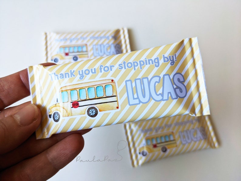 School Bus Candy Wheels on the Bus Party Favors School Bus - Etsy