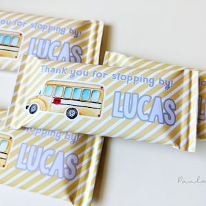 School Bus Candy, Wheels on the Bus Party Favors, School Bus Party ...