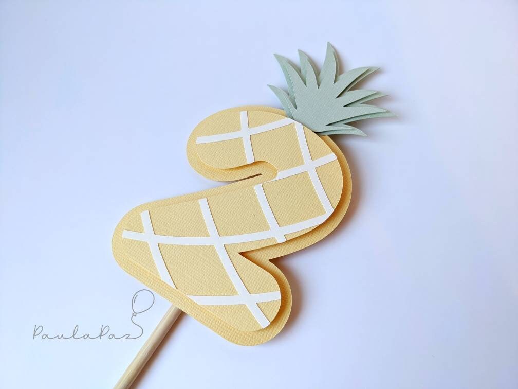 Pineapple Smash Cake Topper Tutti Frutti Cake Topper Fruit | Etsy