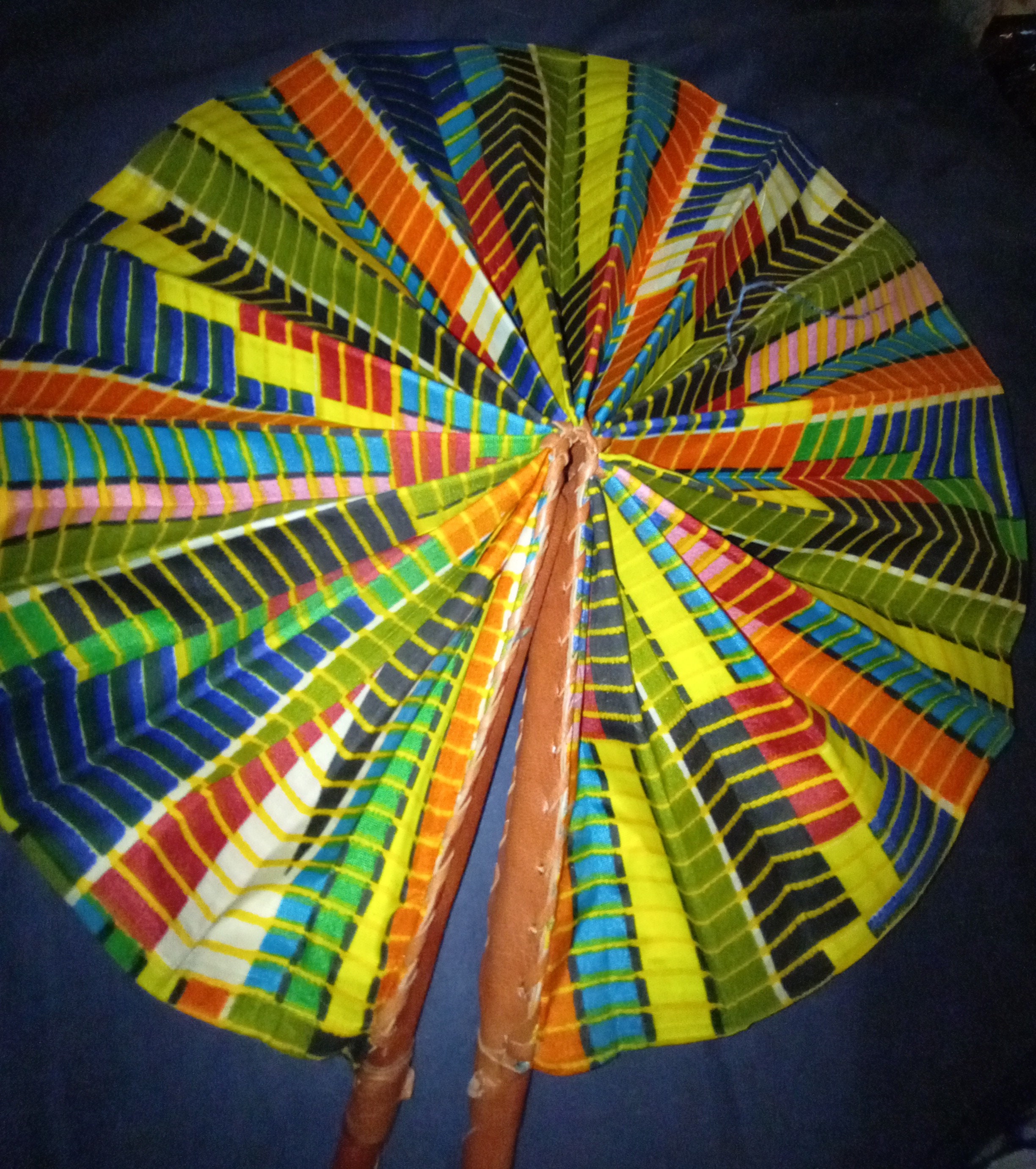 African Print Kente Traditional Fan - Etsy