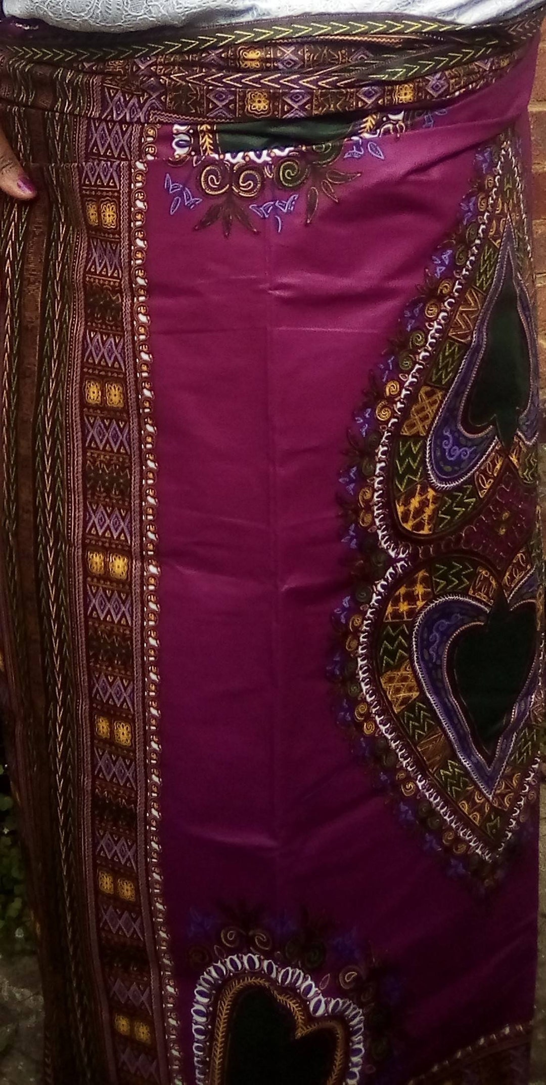 African Print Wrap Around Maxi One Size Fits up to 42 - Etsy