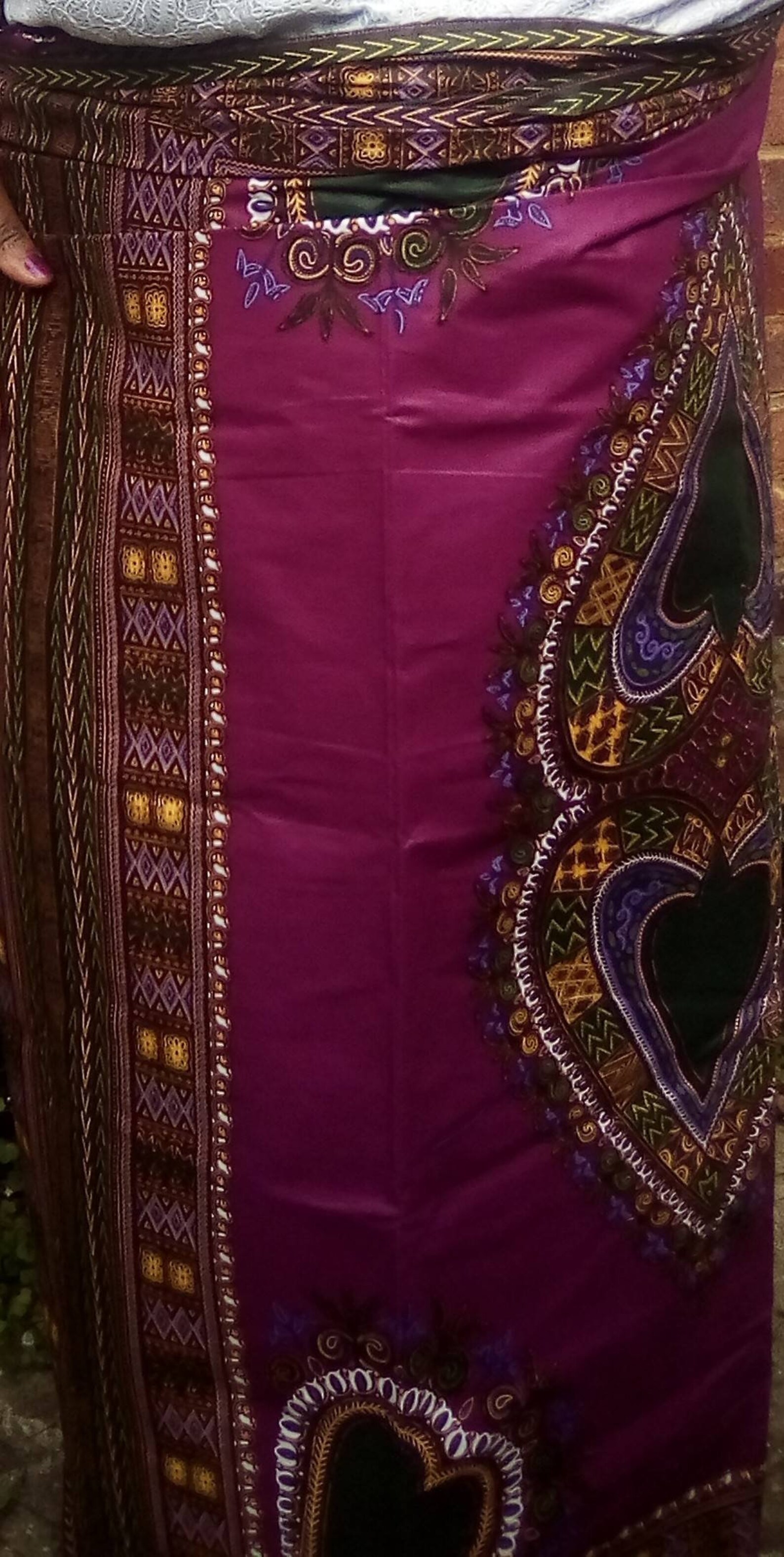 African Print Wrap Around Maxi One Size Fits up to 42" - Etsy