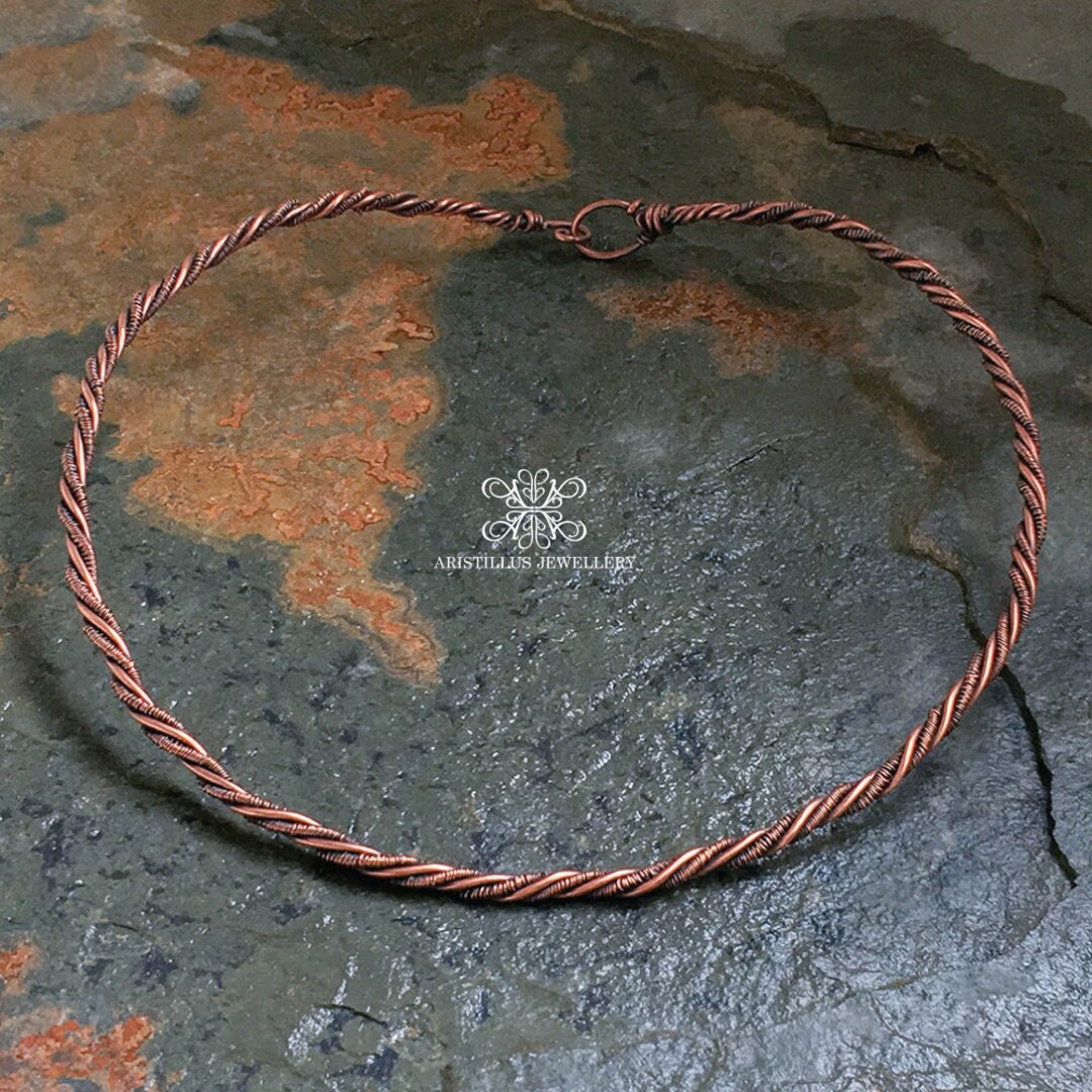 Copper Twisted Wire Torc, Copper Rope Collar, Bronze Age Style Collar ...