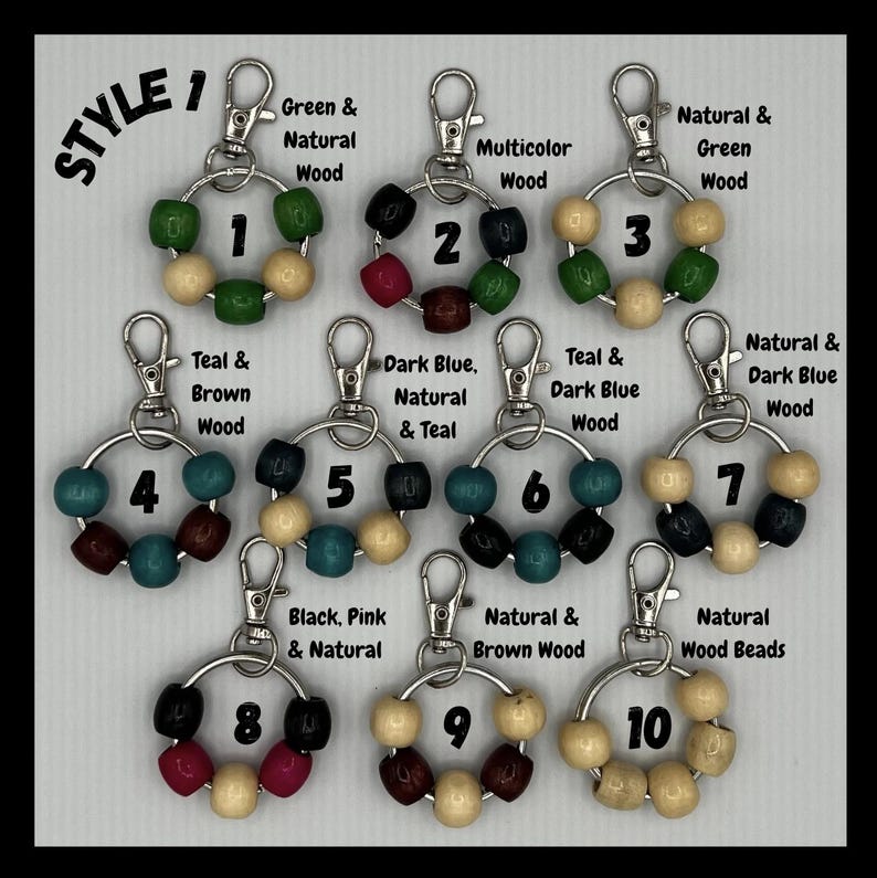 Quiet Focus, Elegant Style: Fidget Key Ring for Adults - Etsy
