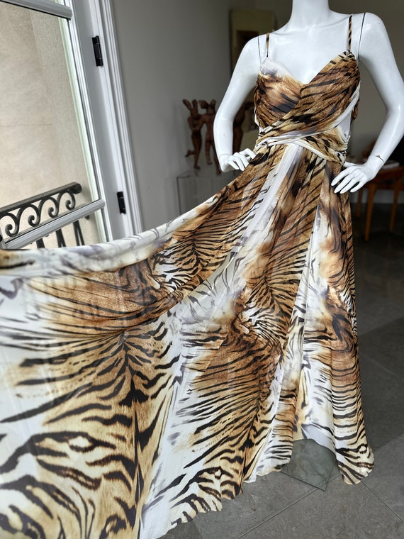 Roberto Cavalli Vintage Tiger Stripe Evening Dress - Gem Roberto Cavalli Vintage Tiger Stripe Evening Dress - Gem