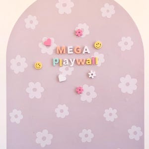 MEGA Checkered Magic Playwall - Arch Magnetic Wall Decal for Kids ...