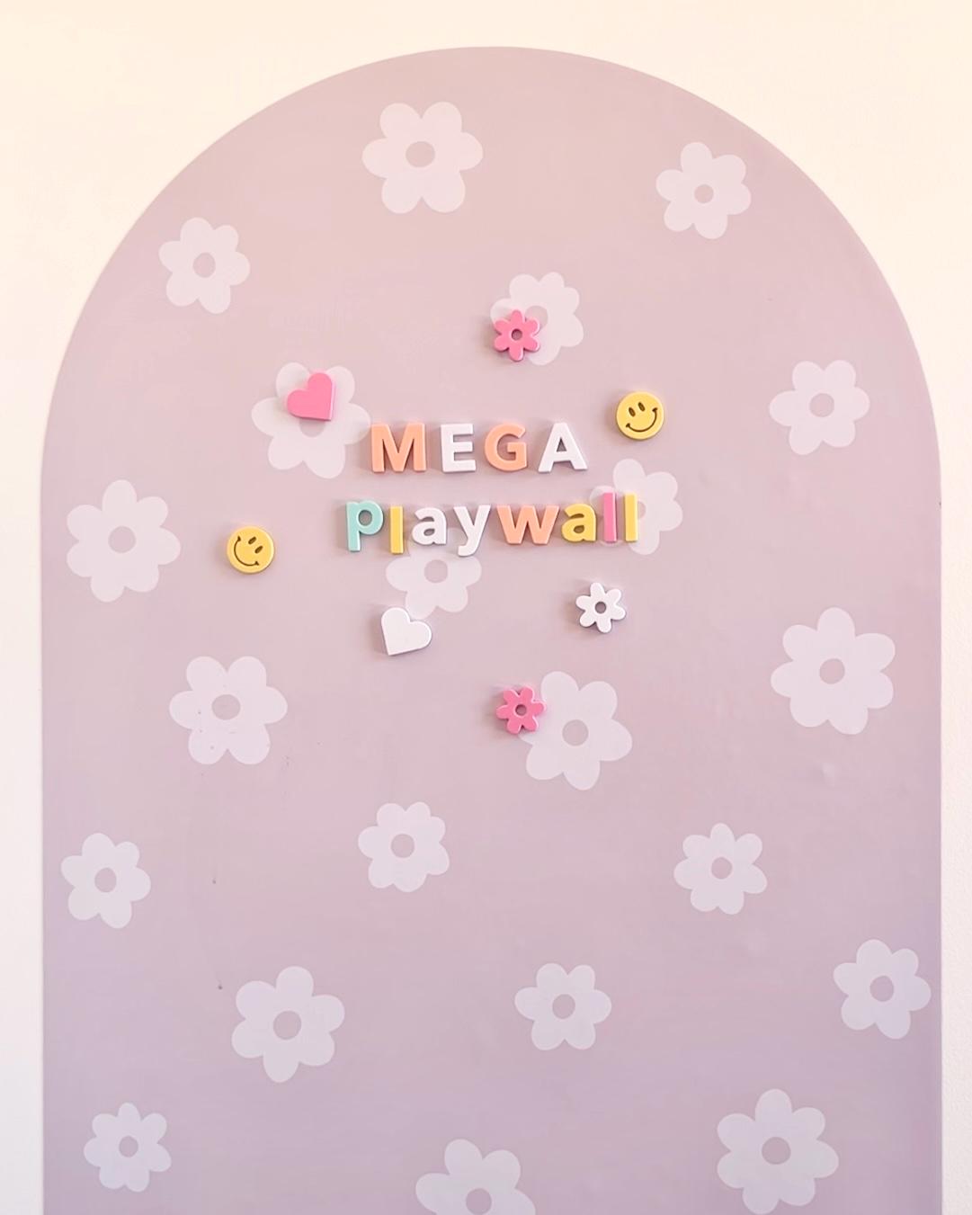 MEGA Checkered Magic Playwall - Arch Magnetic Wall Decal for Kids ...