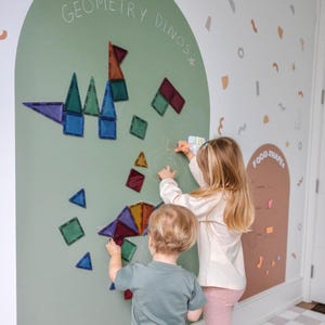 JUMBO Magic Playwall - Arch Magnetic Wall Decal for Kids (world's ...