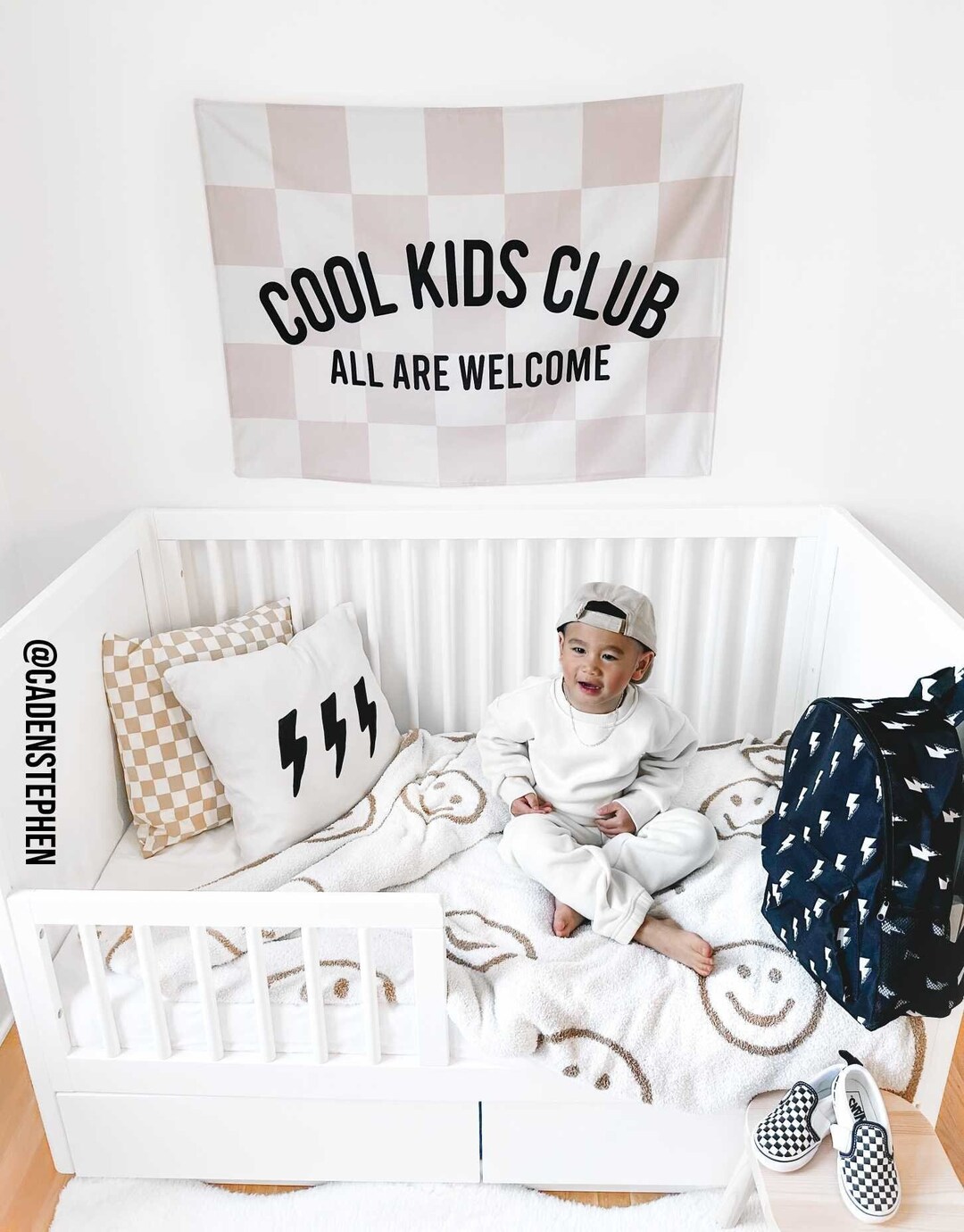 Cool Kids Club Banner | Fabric Tapestry | Kids Wall Art Bedroom ...