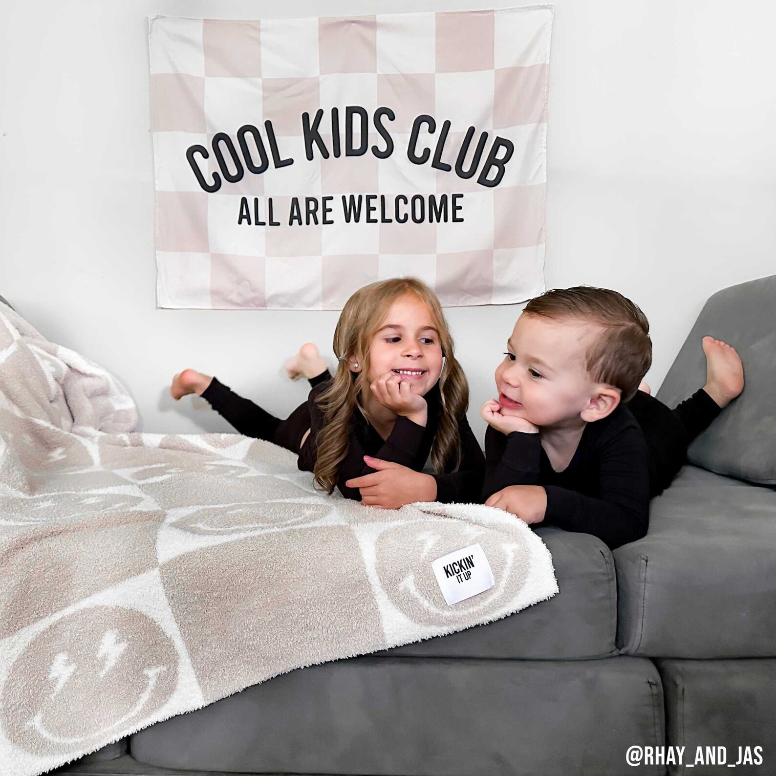Cool Kids Club Banner | Fabric Tapestry | Kids Wall Art Bedroom ...