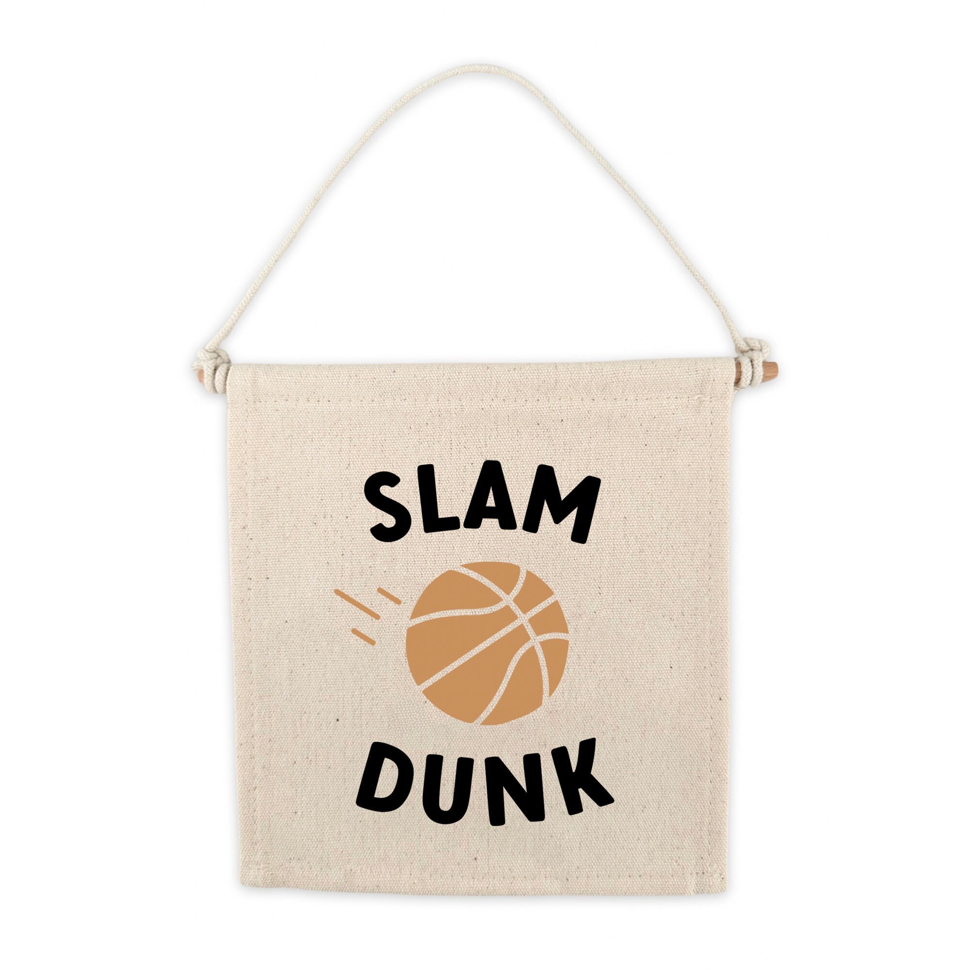Slam Dunk Basketball Canvas Hang Sign Pennant Canvas Banner Wall ...